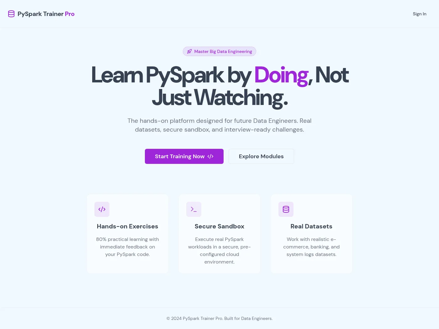 PySpark Trainer Pro