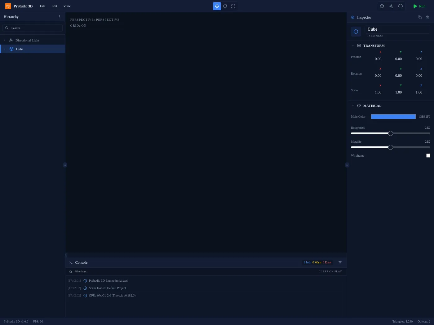 PyStudio 3D