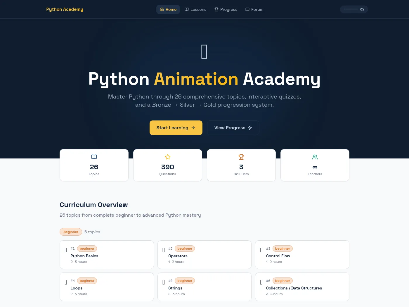 Python Animation Academy
