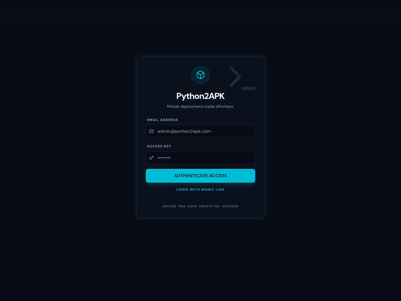 Python2APK Converter