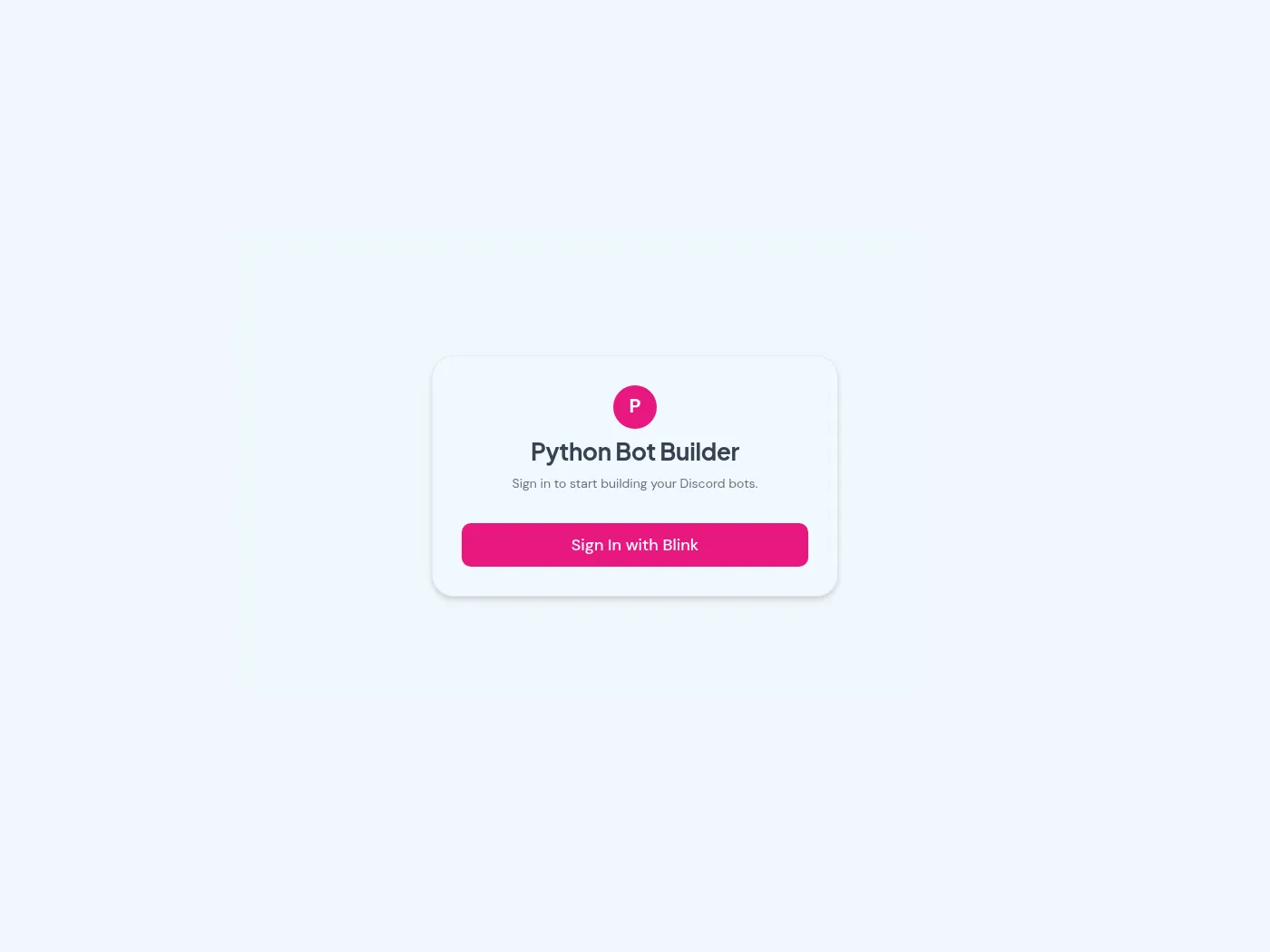 Python Bot Builder