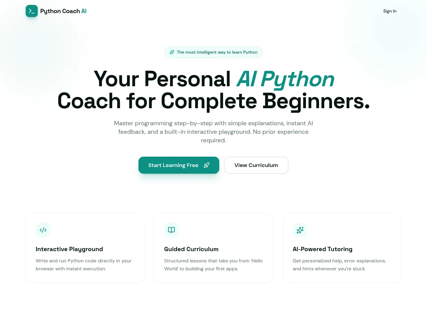 Python Coach AI