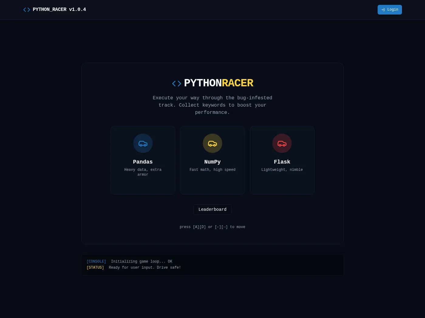 Python Racing Game