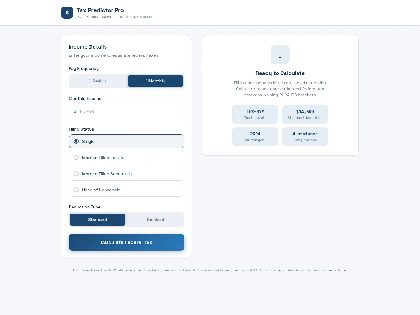 Tax Predictor Pro