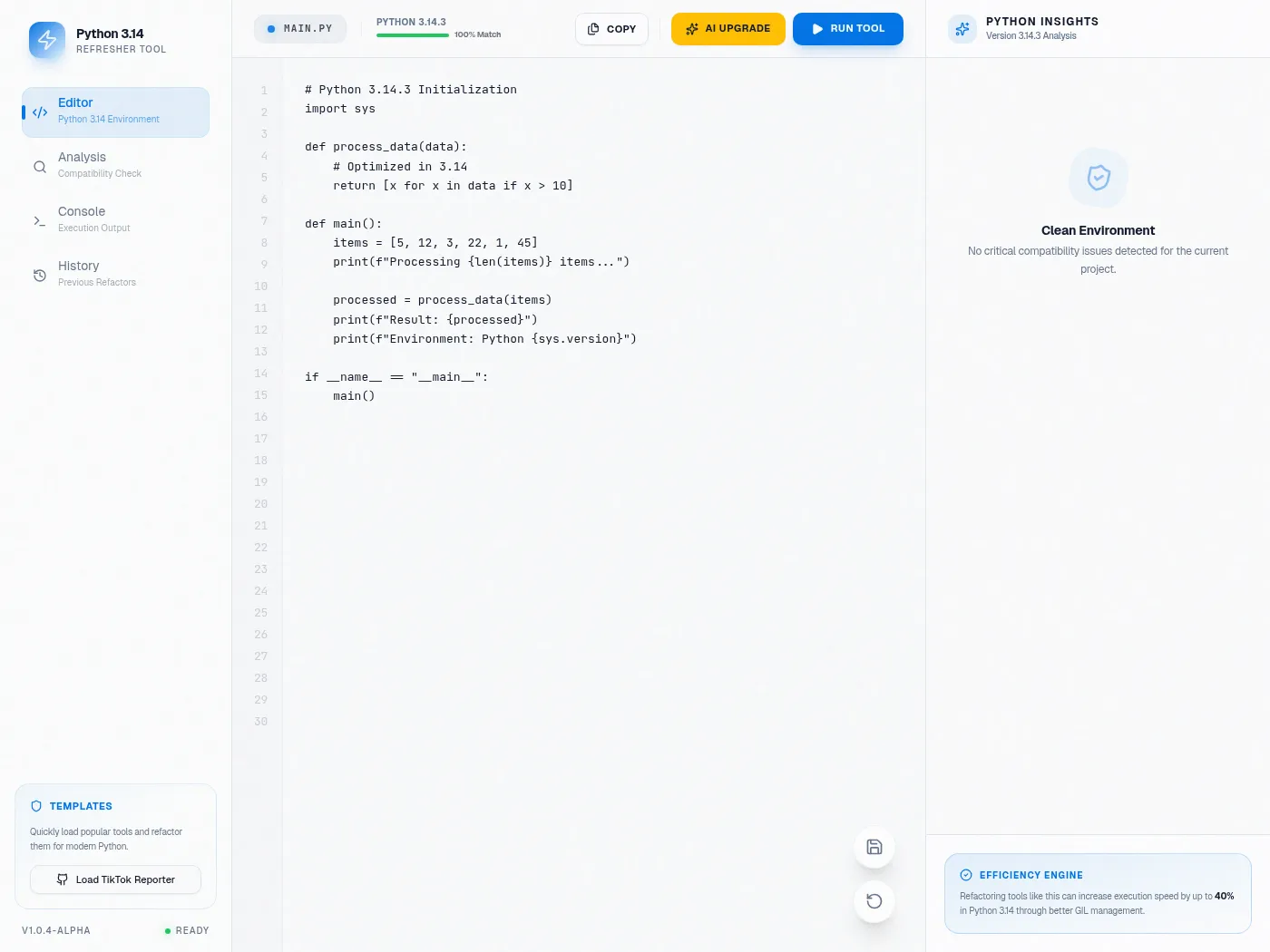 Python Tool Refresher