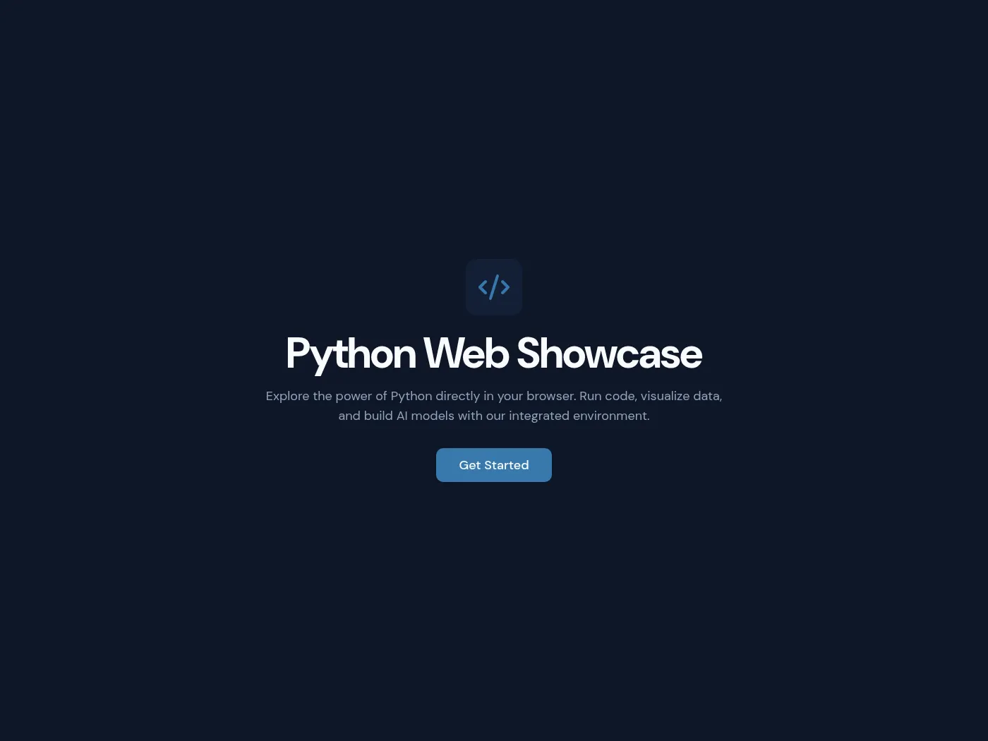 Python Web Showcase