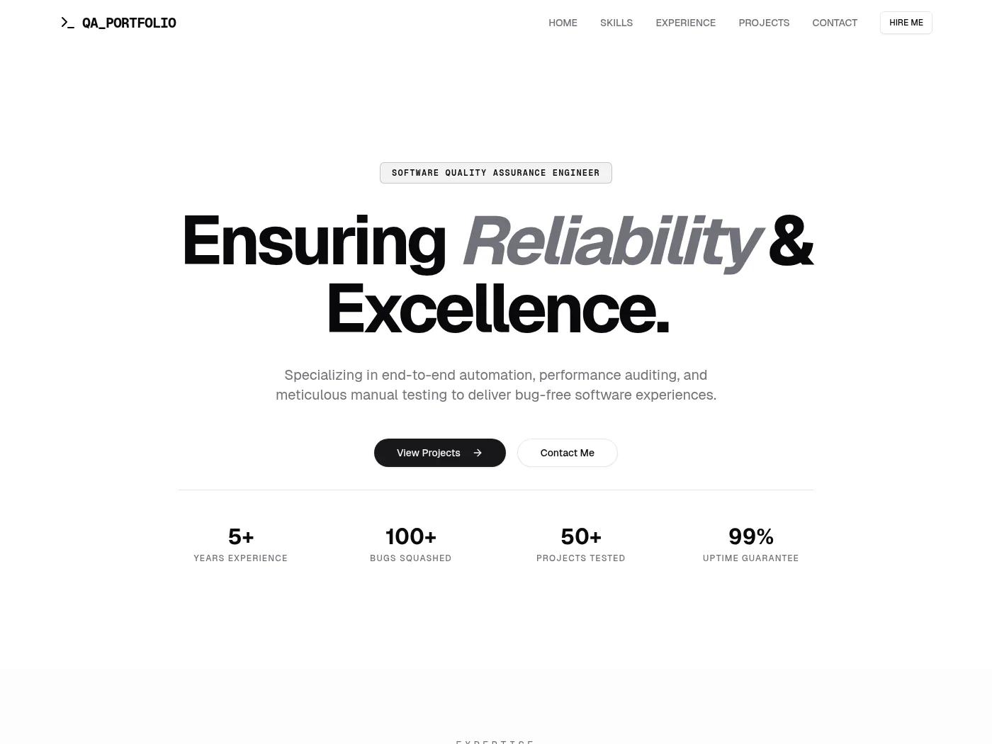 QA Portfolio Hub