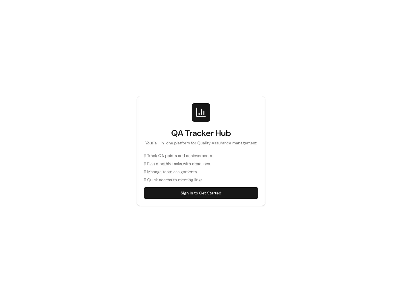 QA Tracker Hub