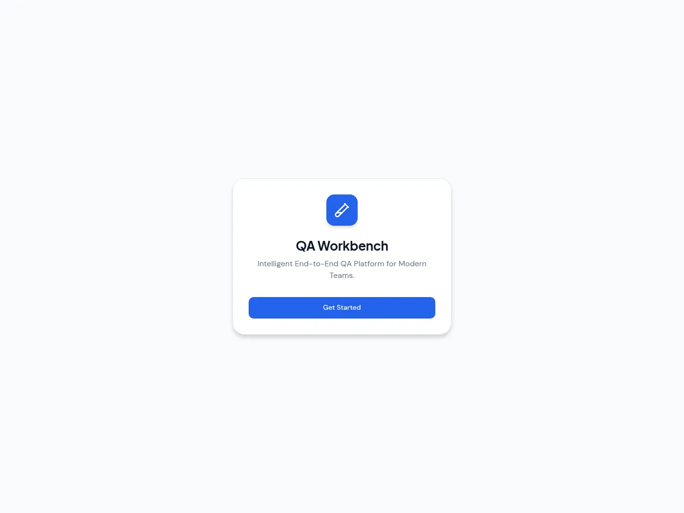 QA Workbench Platform