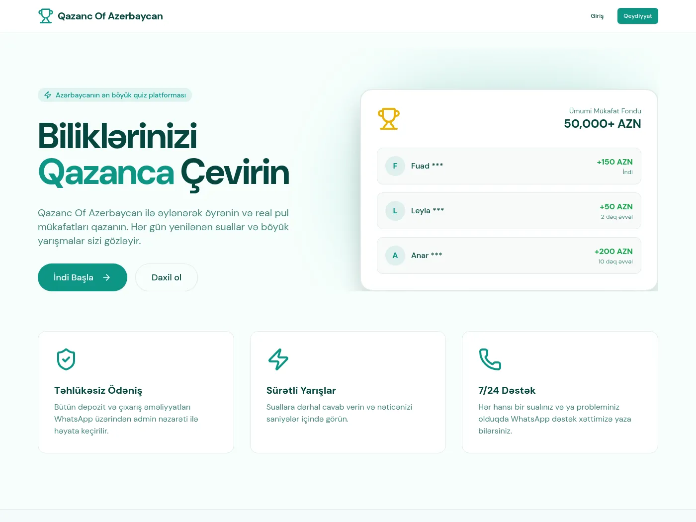Qazanc Of Azerbaycan
