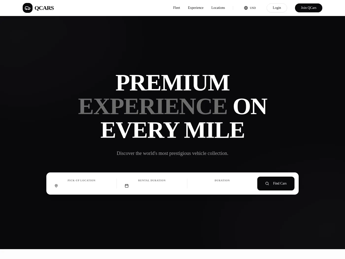 QCars Luxury Car Rentals