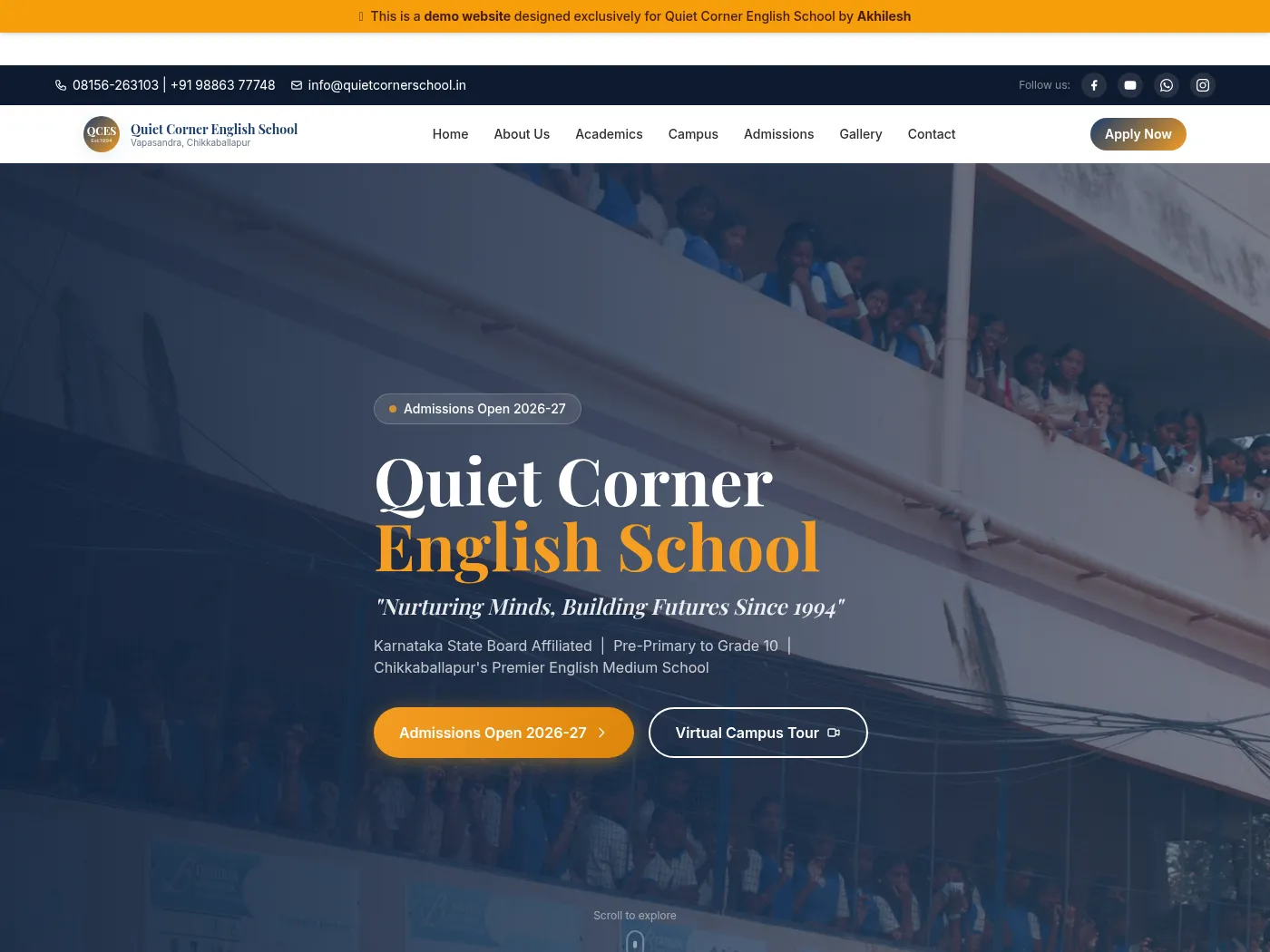 QCES School Website