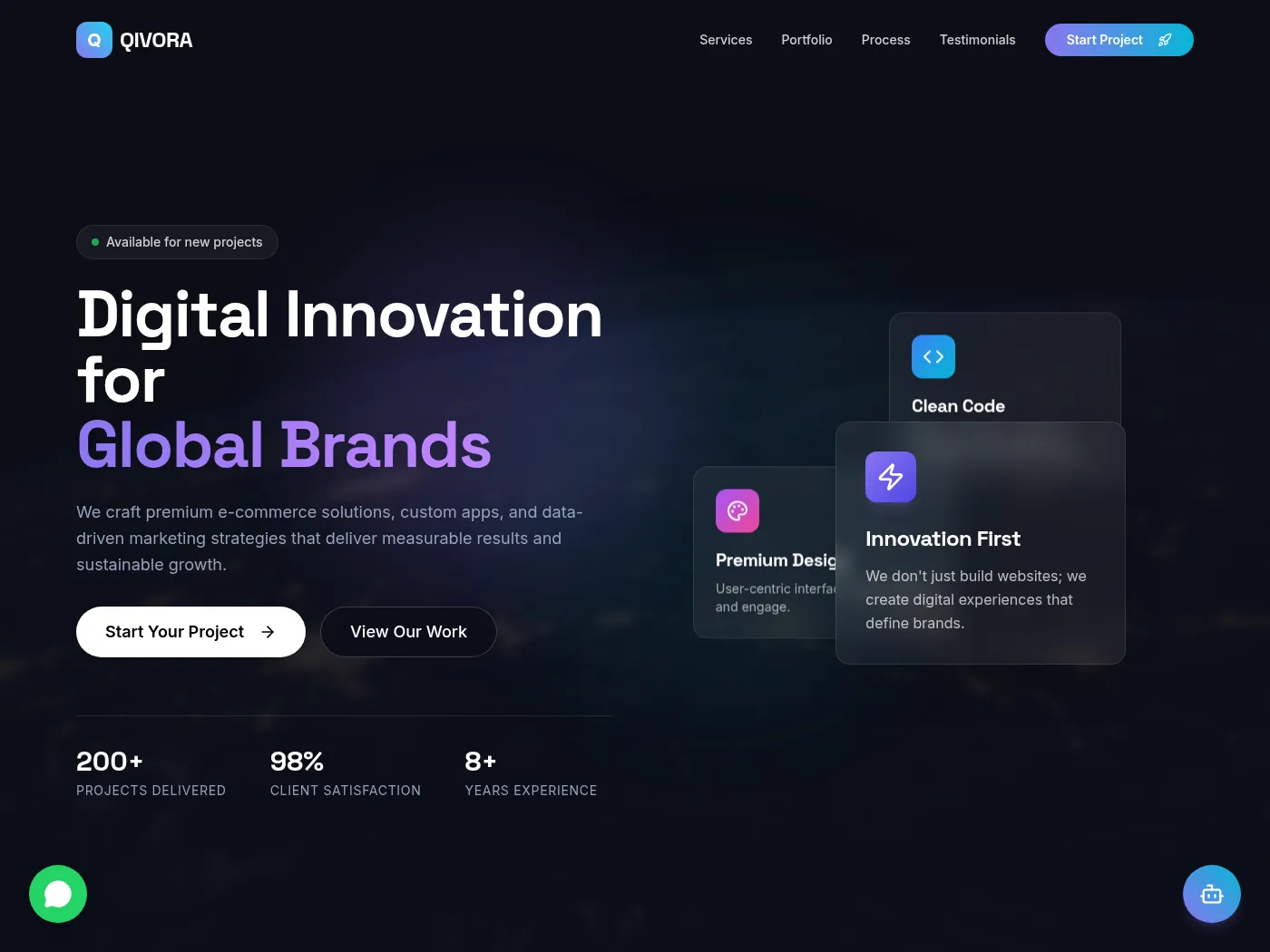 Qivora Global Redesign
