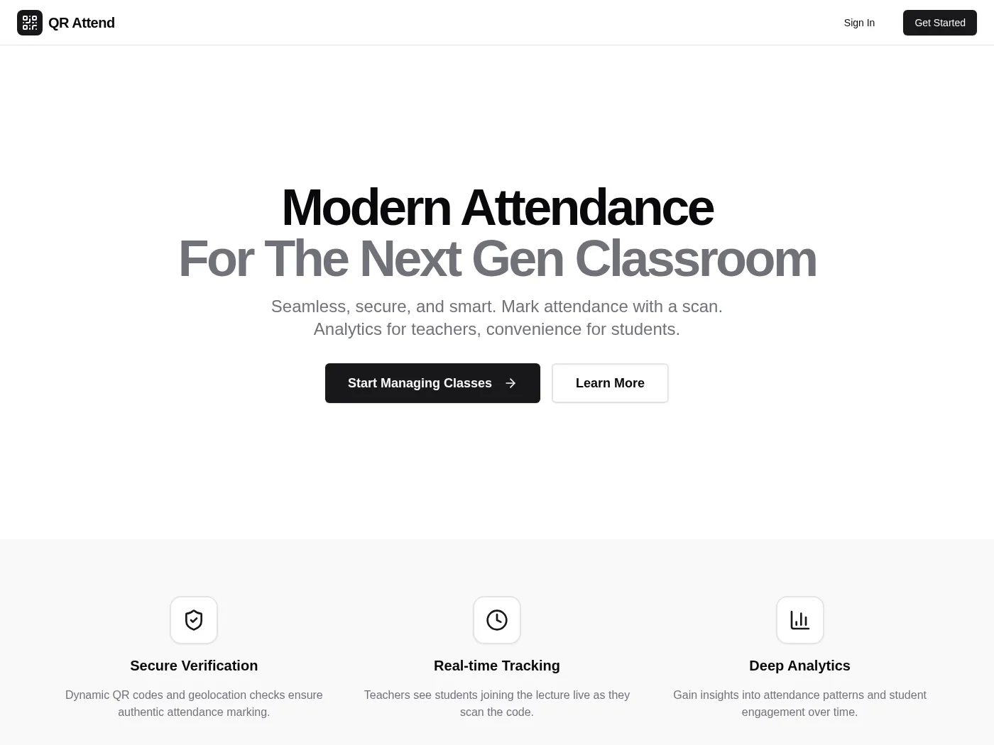 QR Attendance Tracker
