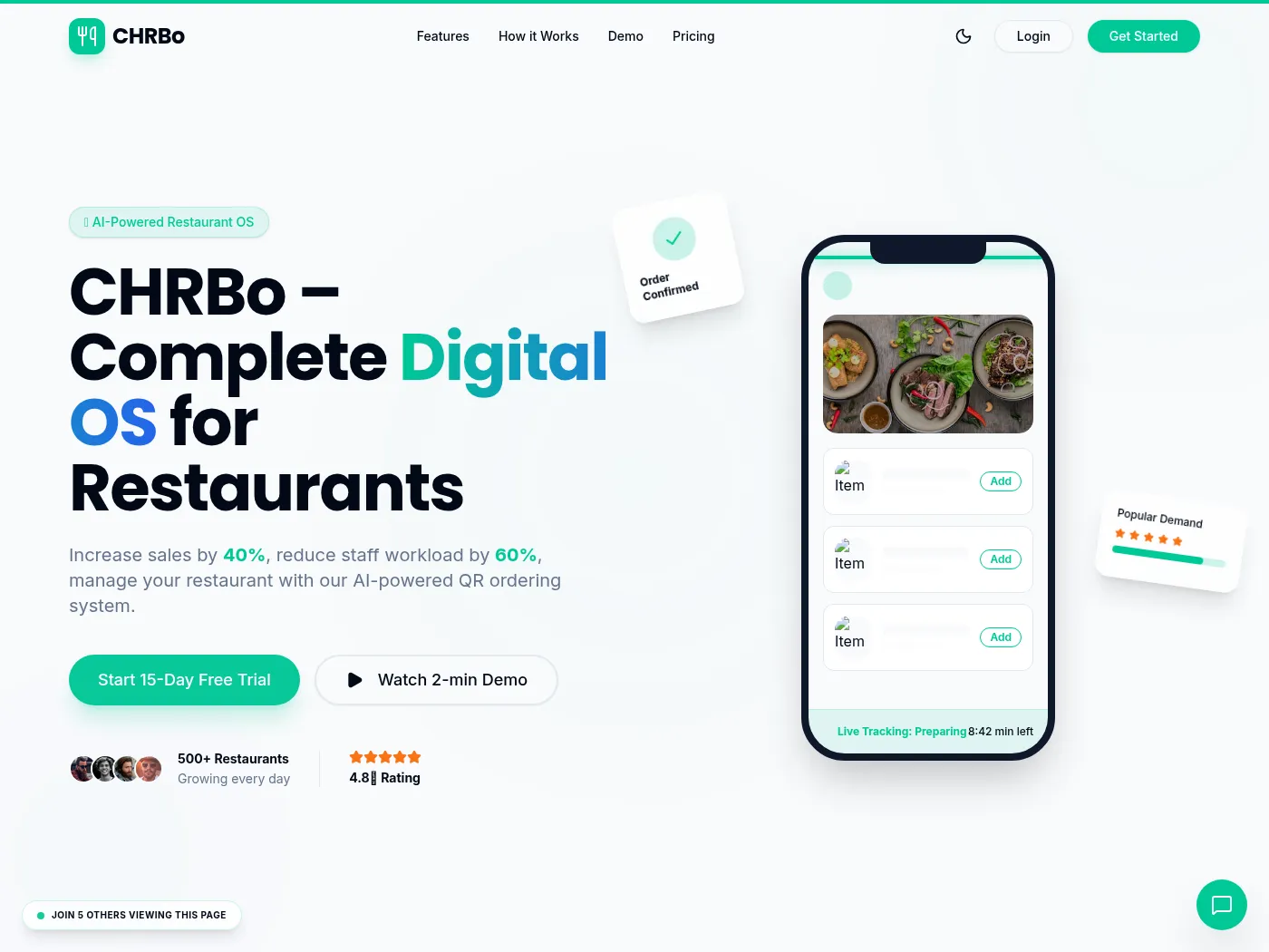 QR-Based Multi-Branch Restaurant Order & Management Platform