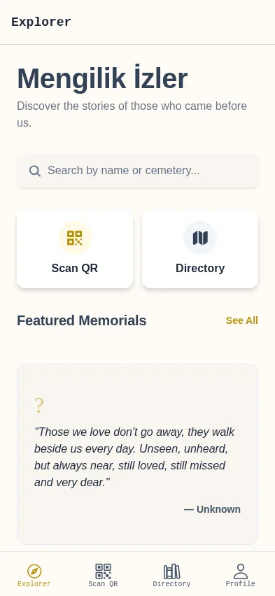 QR Cemetery Explorer