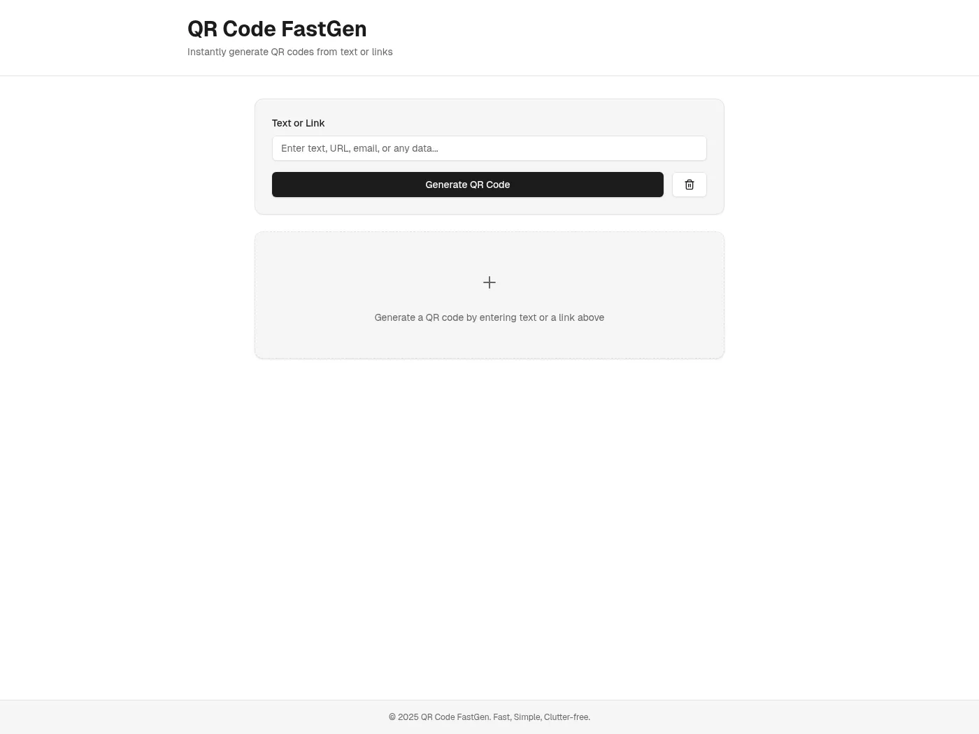 QR Code FastGen