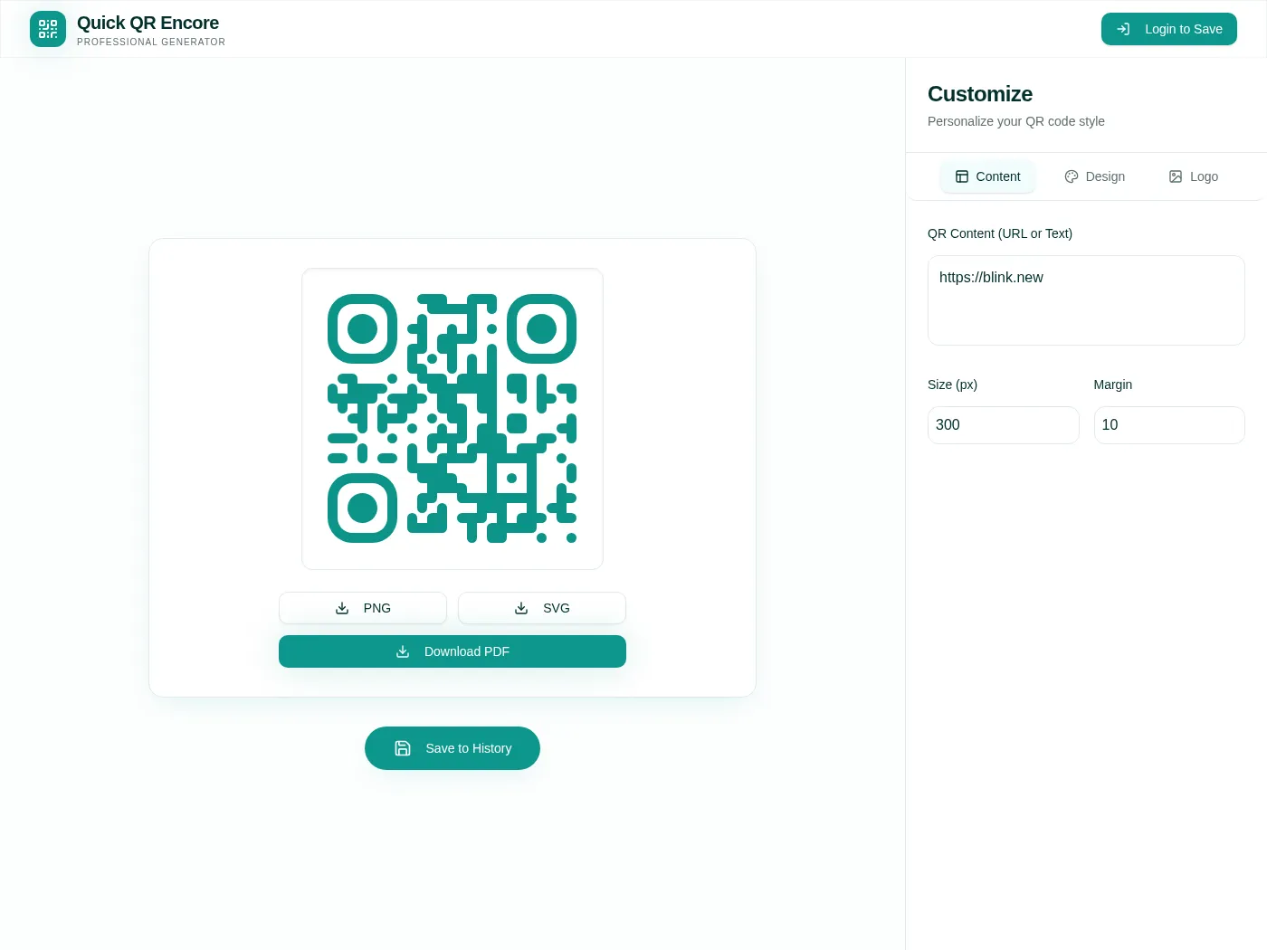 Quick QR Encore