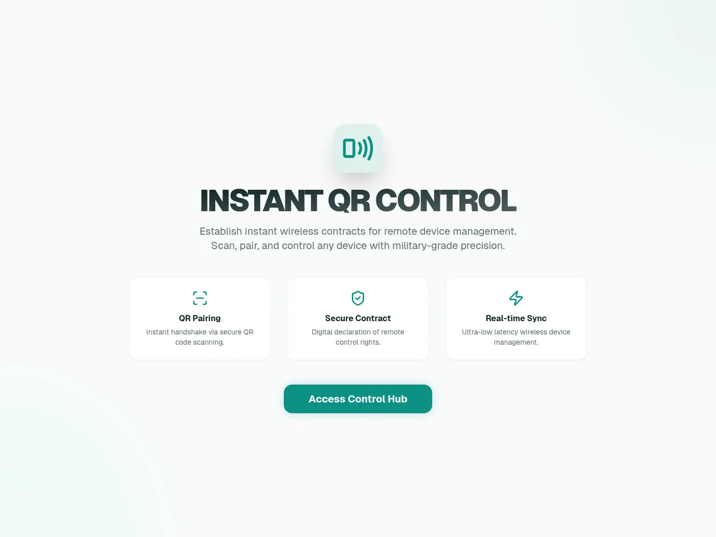Instant Device QR Control