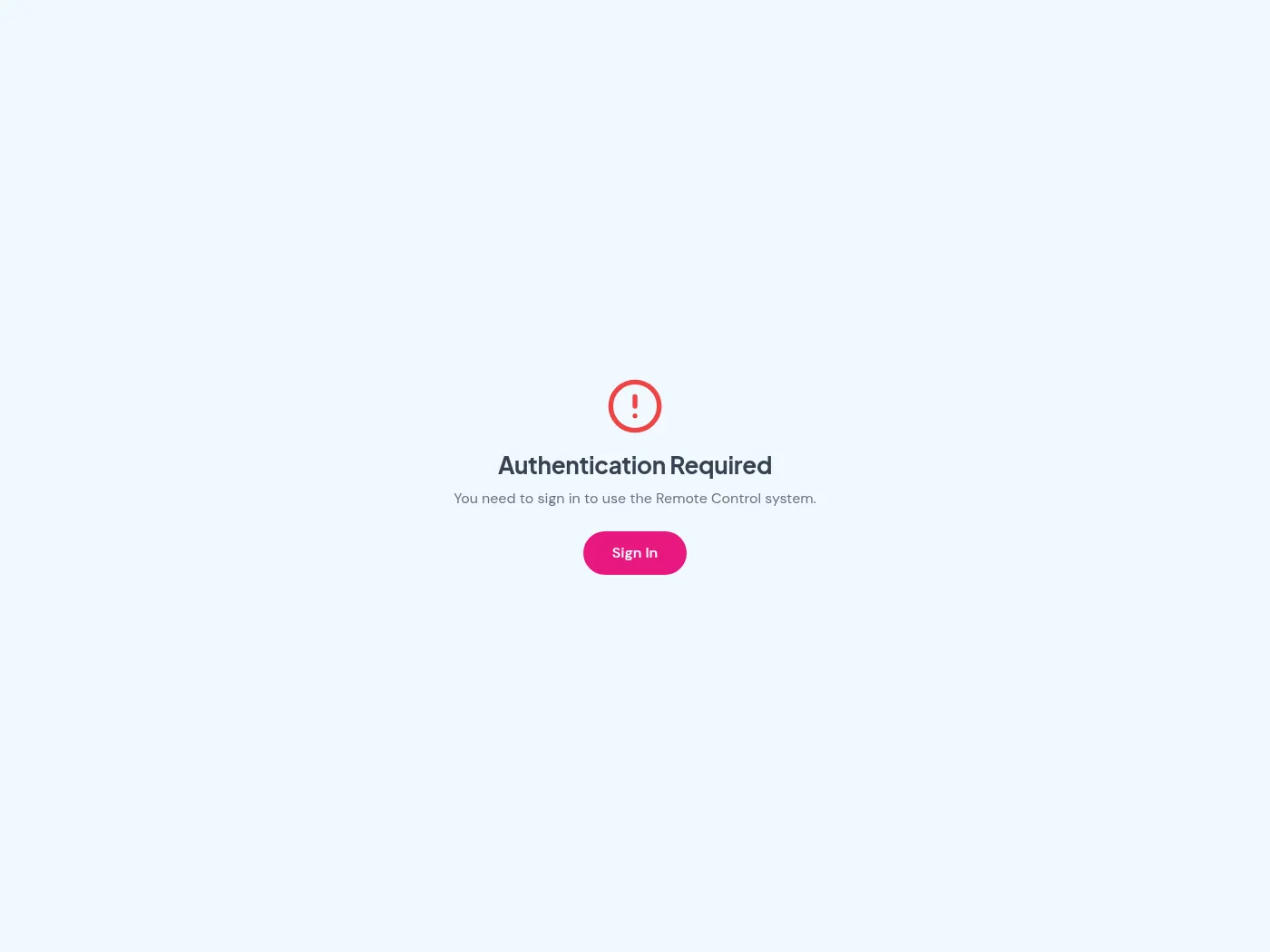 QR Remote Control Site