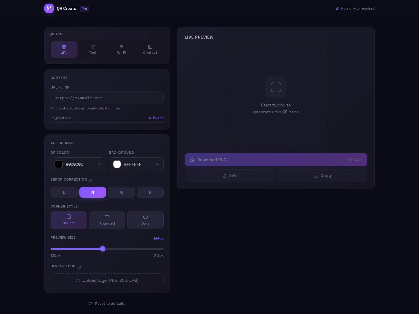 QR Creator Pro