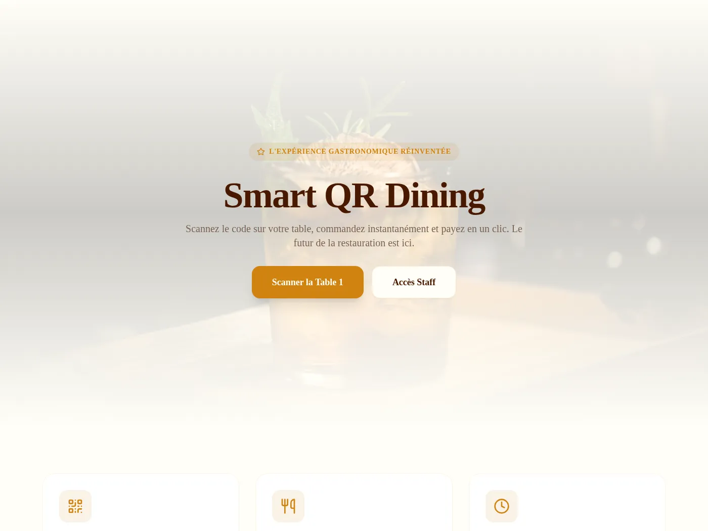 Smart QR Dining