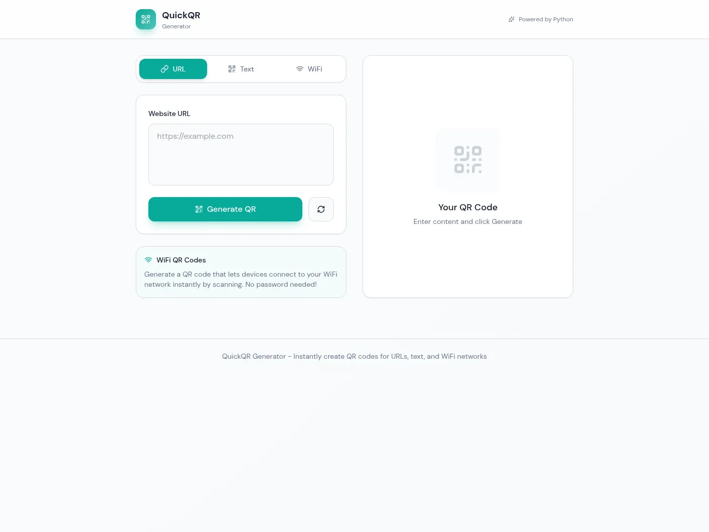 QuickQR Generator