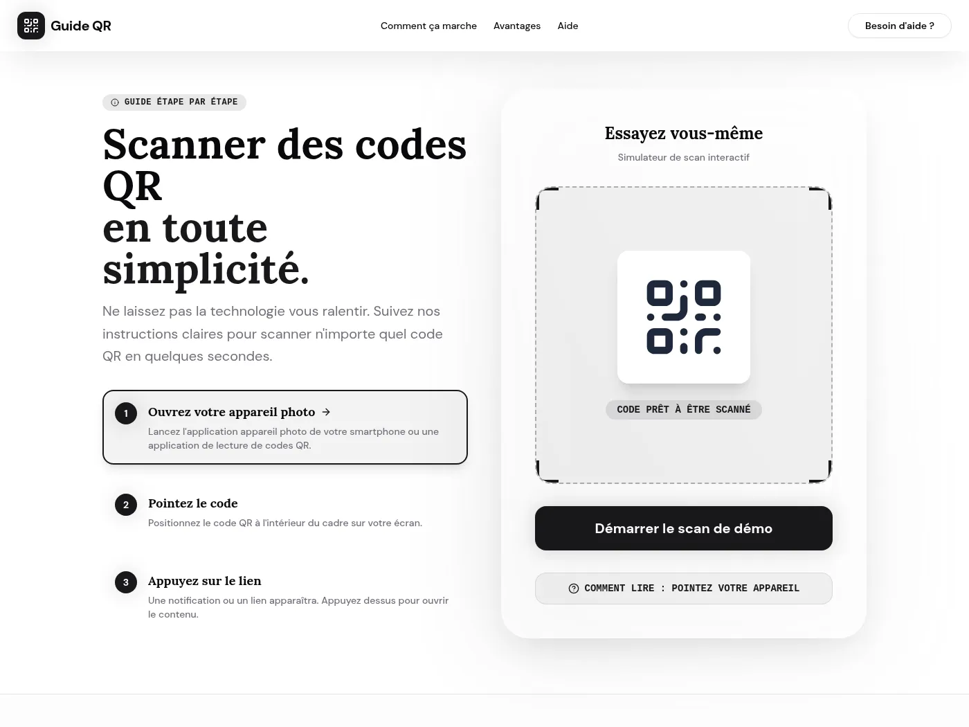 Intuitive QR Scanner