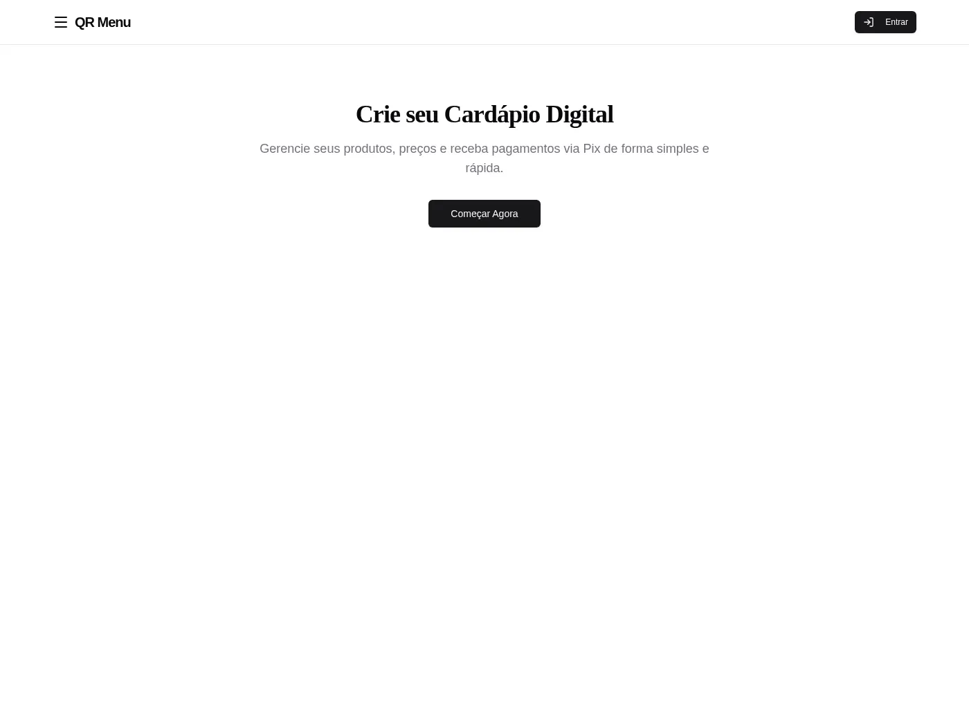 QR Menu Generator