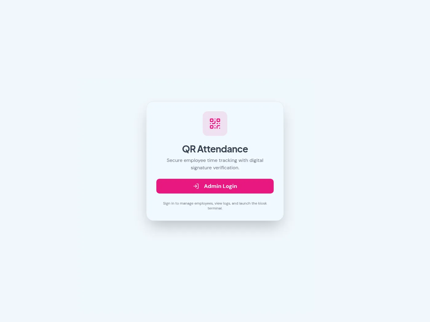 QR Time Attendance App