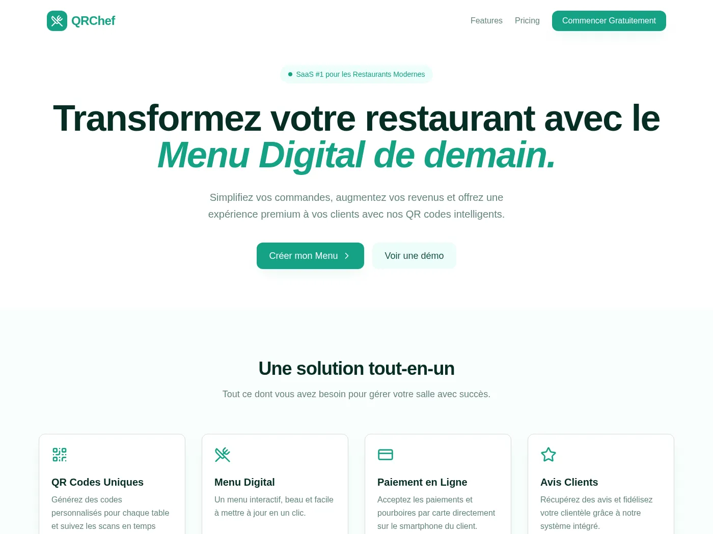 QRChef Saas Platform