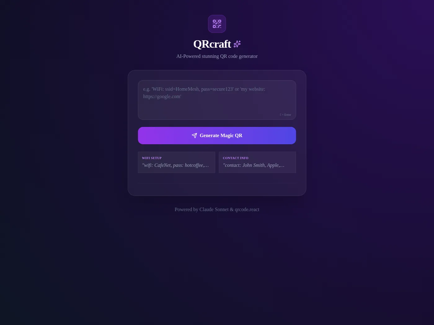 QRcraft Generator