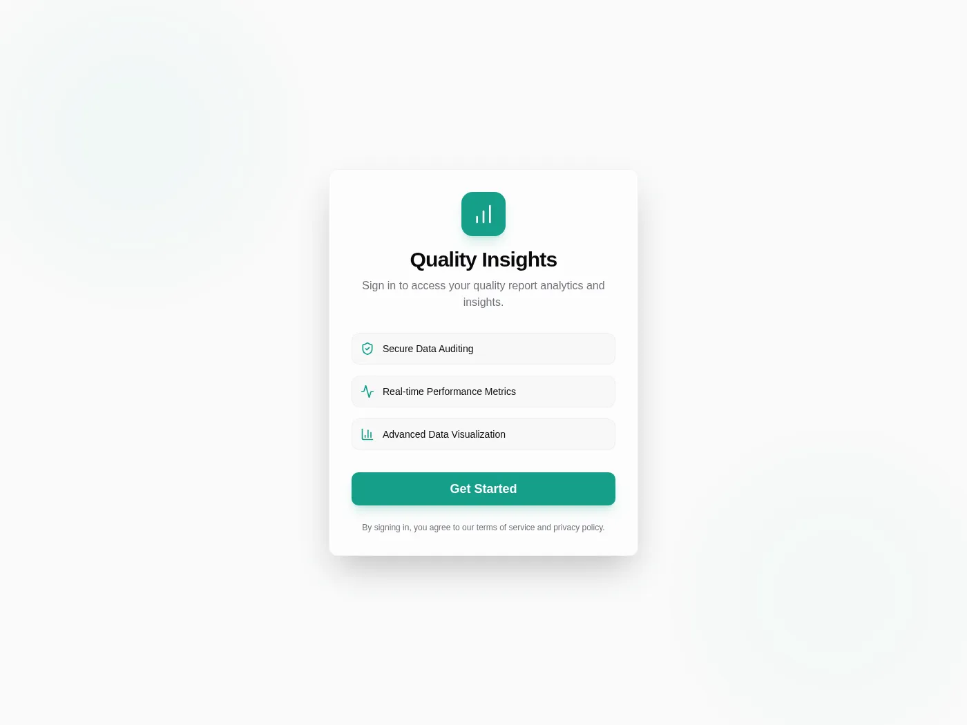 Quality Insights Dashboard