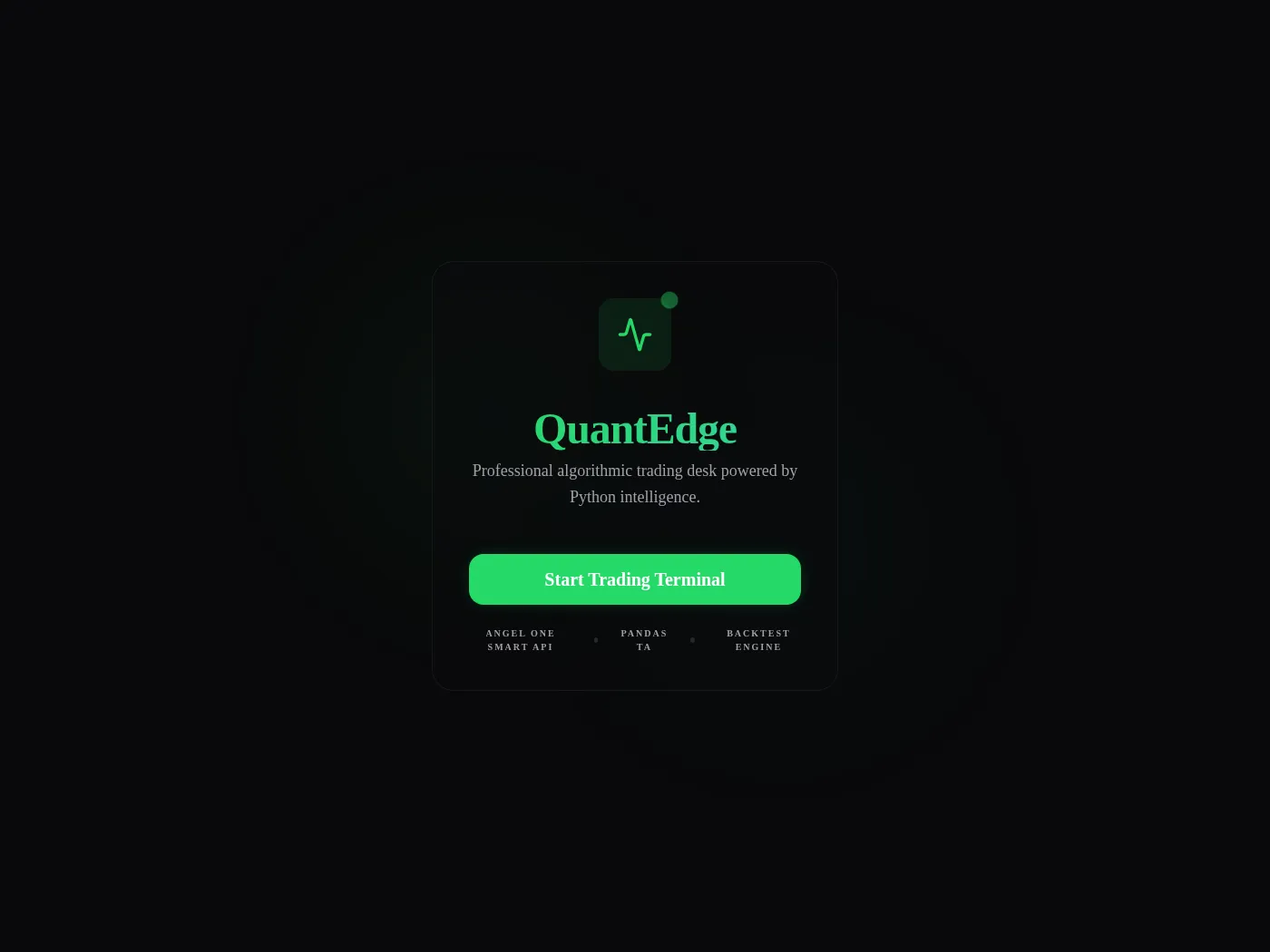 Quant Edge Trading Desk