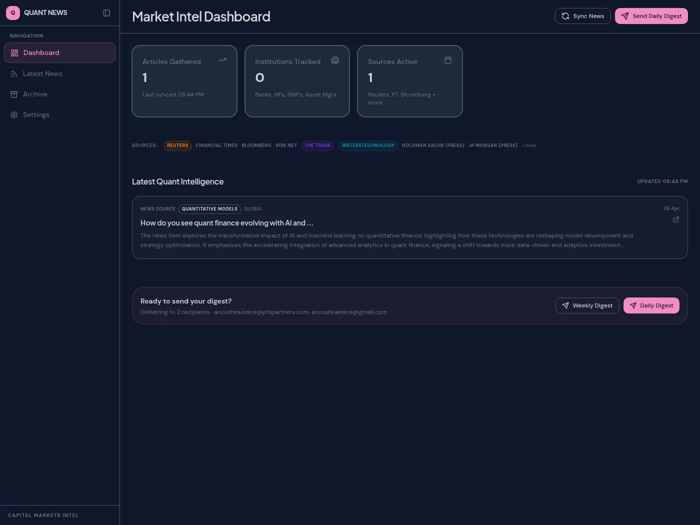 Quant News Digest