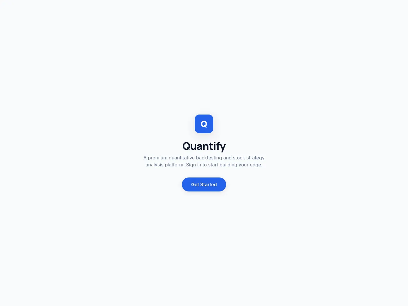 Quantify Backtest App