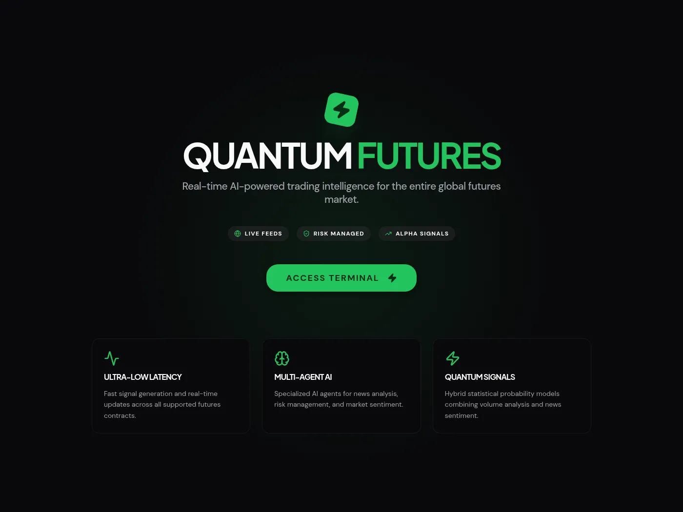 Quantum Futures AI Dashboard