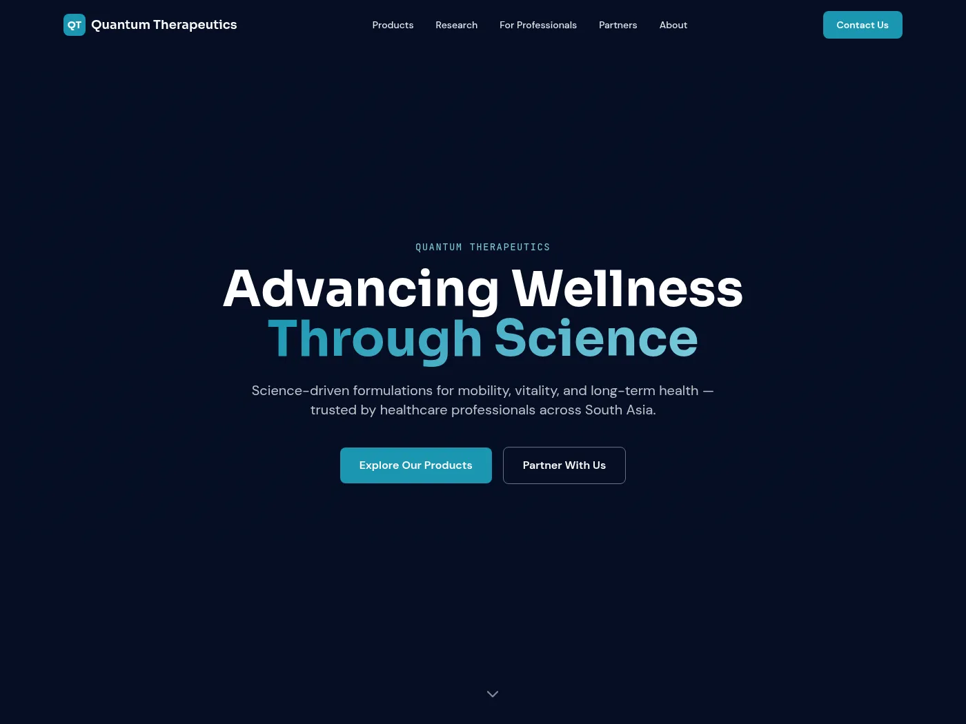 Quantum Therapeutics Web Platform