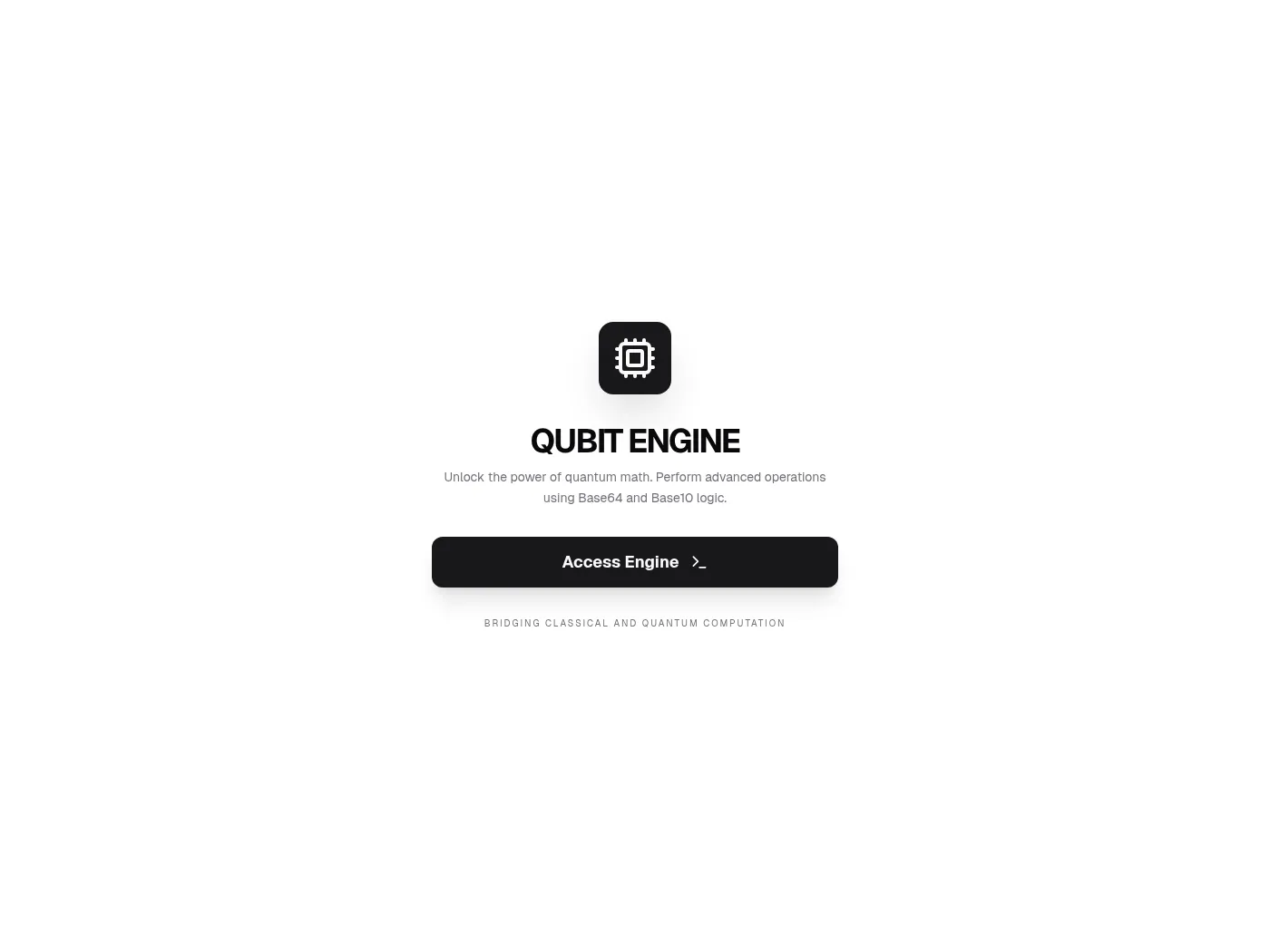Qubit Math Engine