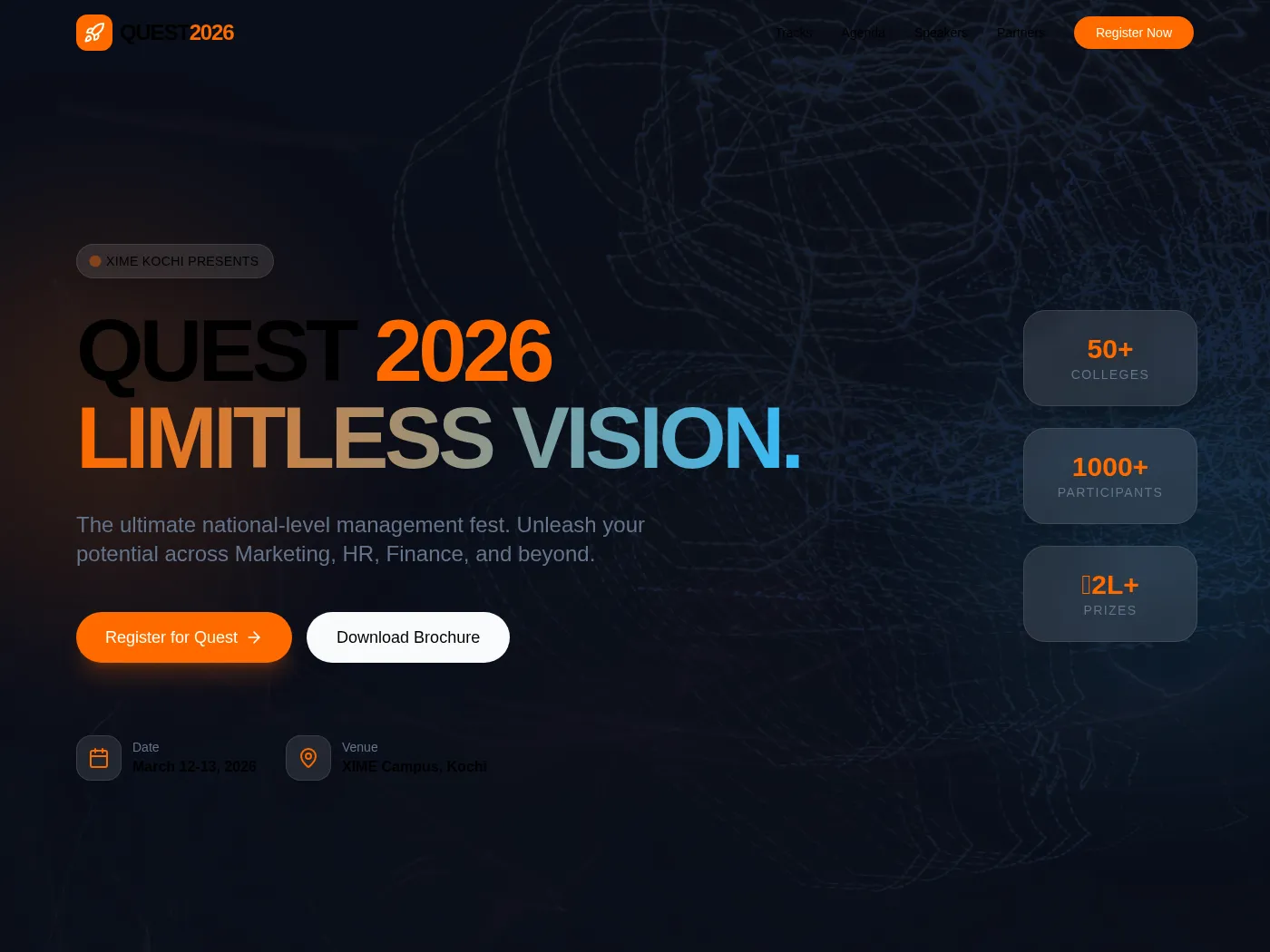 Quest 2026 Fest Website
