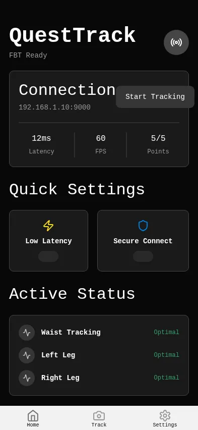 QuestTrack VR FBT