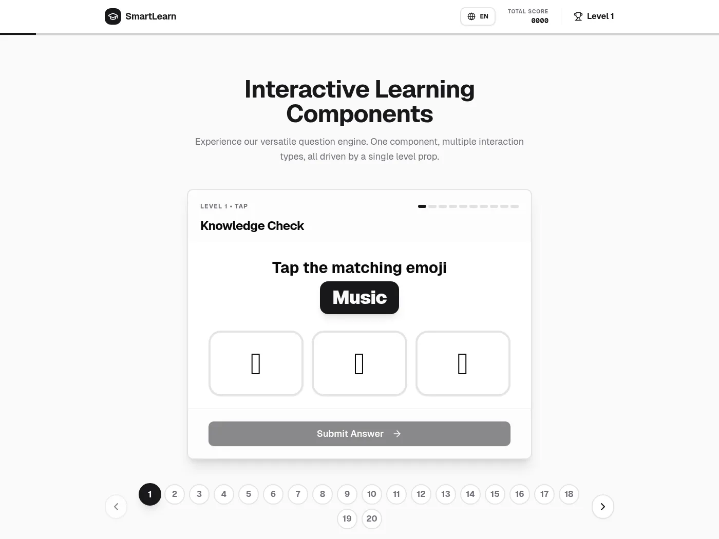 Smart Question Component