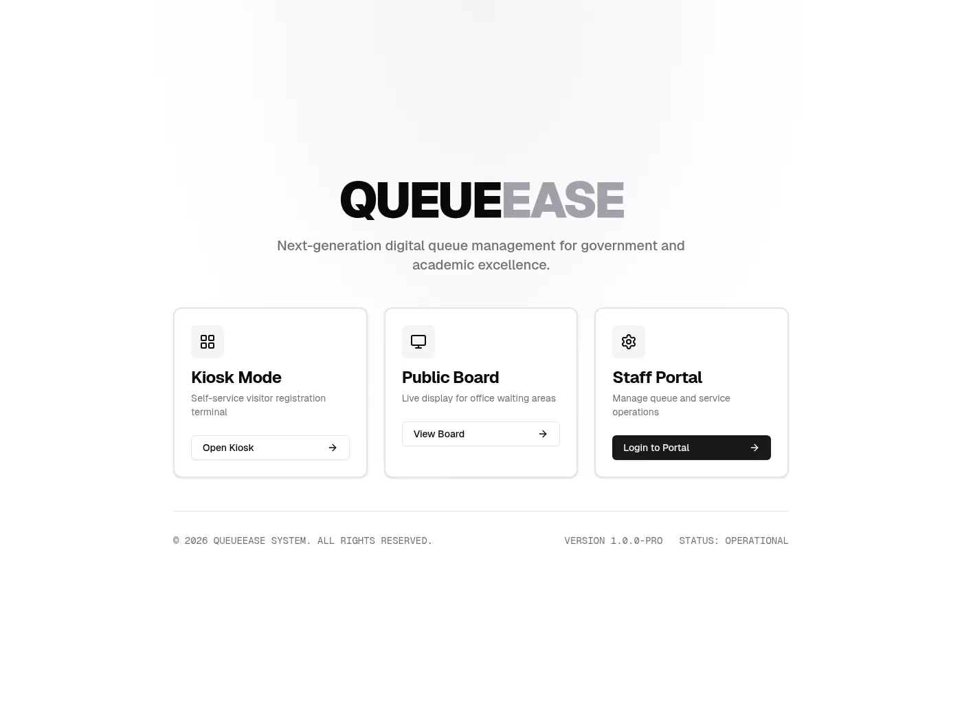 QueueEase Portal