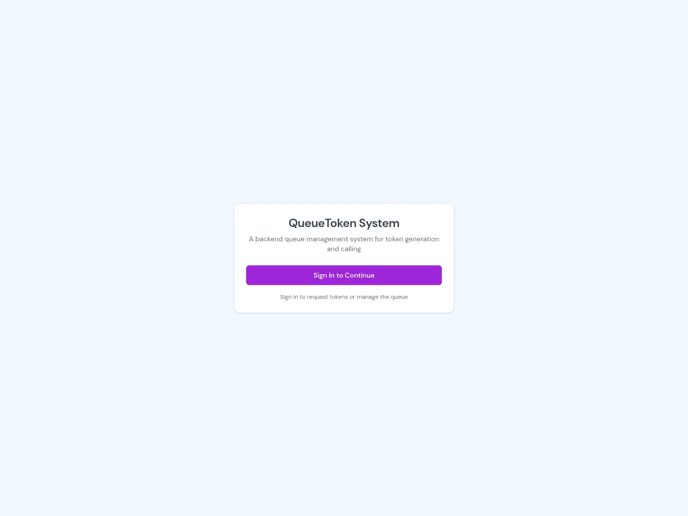 QueueToken Core