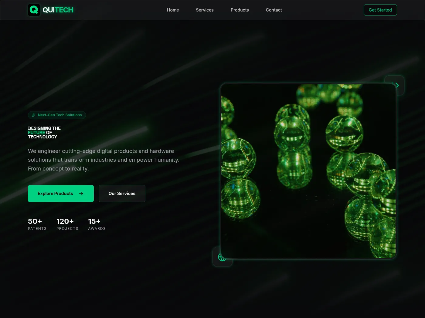 QUI Technologies Website