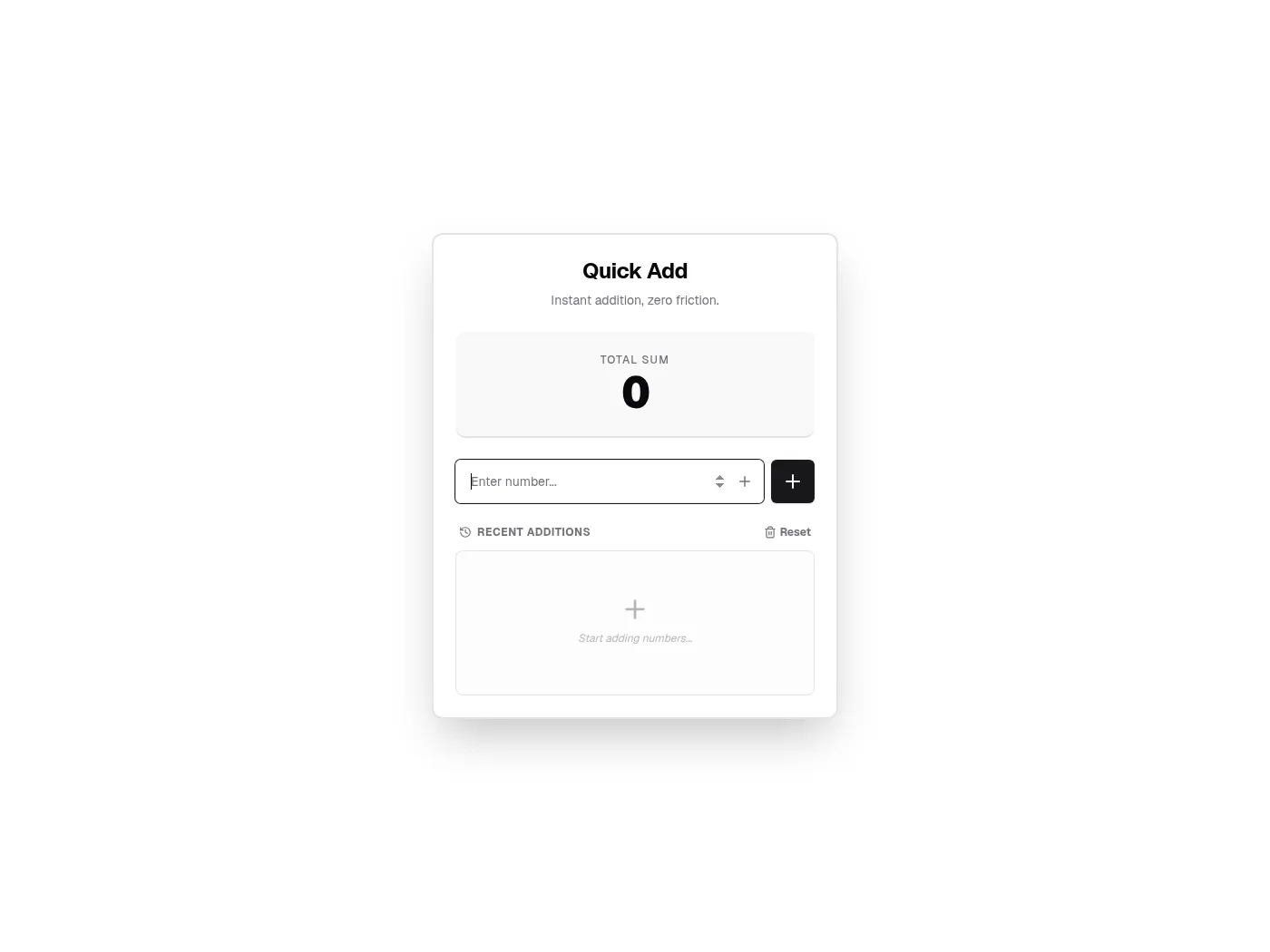 Quick Add Calculator