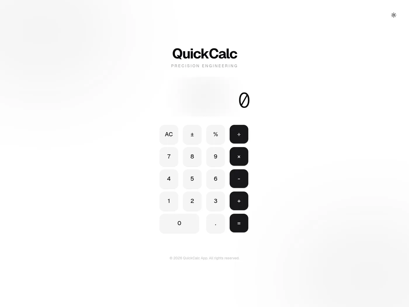 QuickCalc App