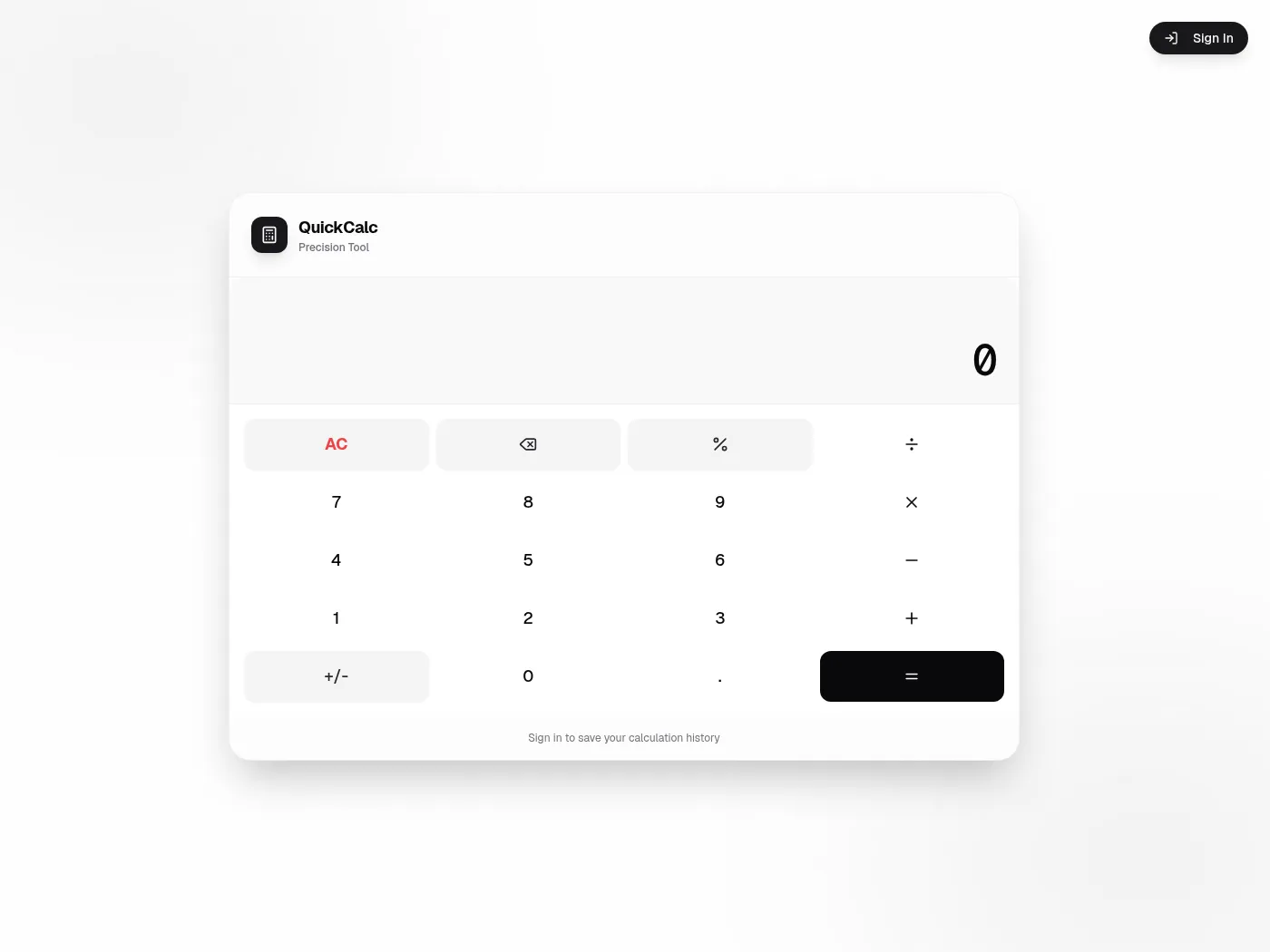 QuickCalc
