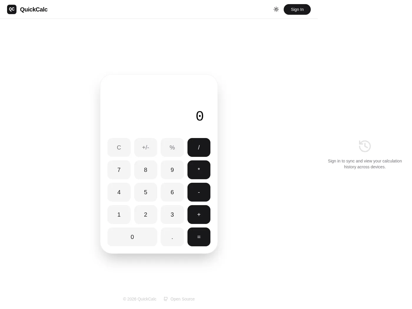 QuickCalc