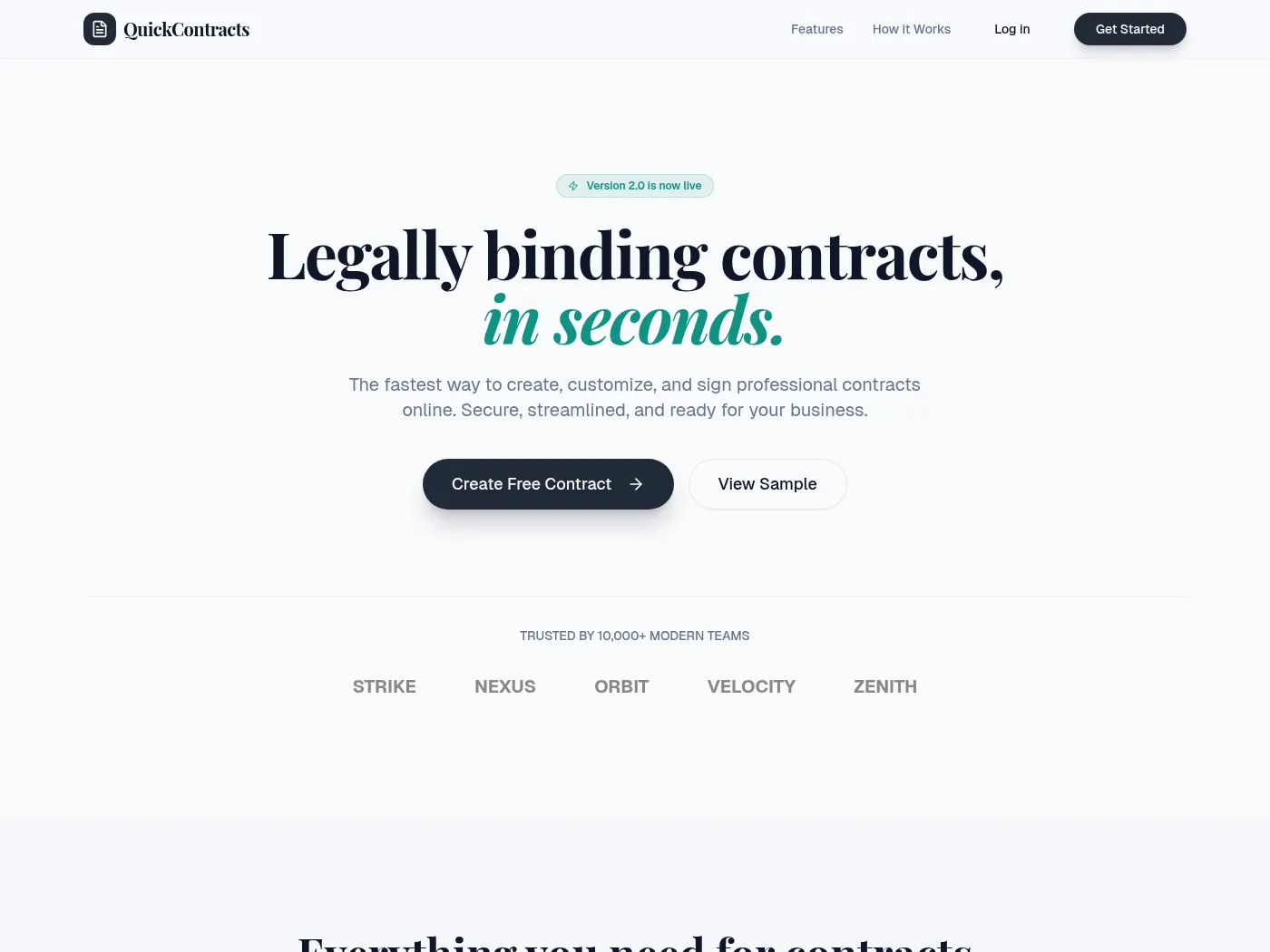 Quick Contracts